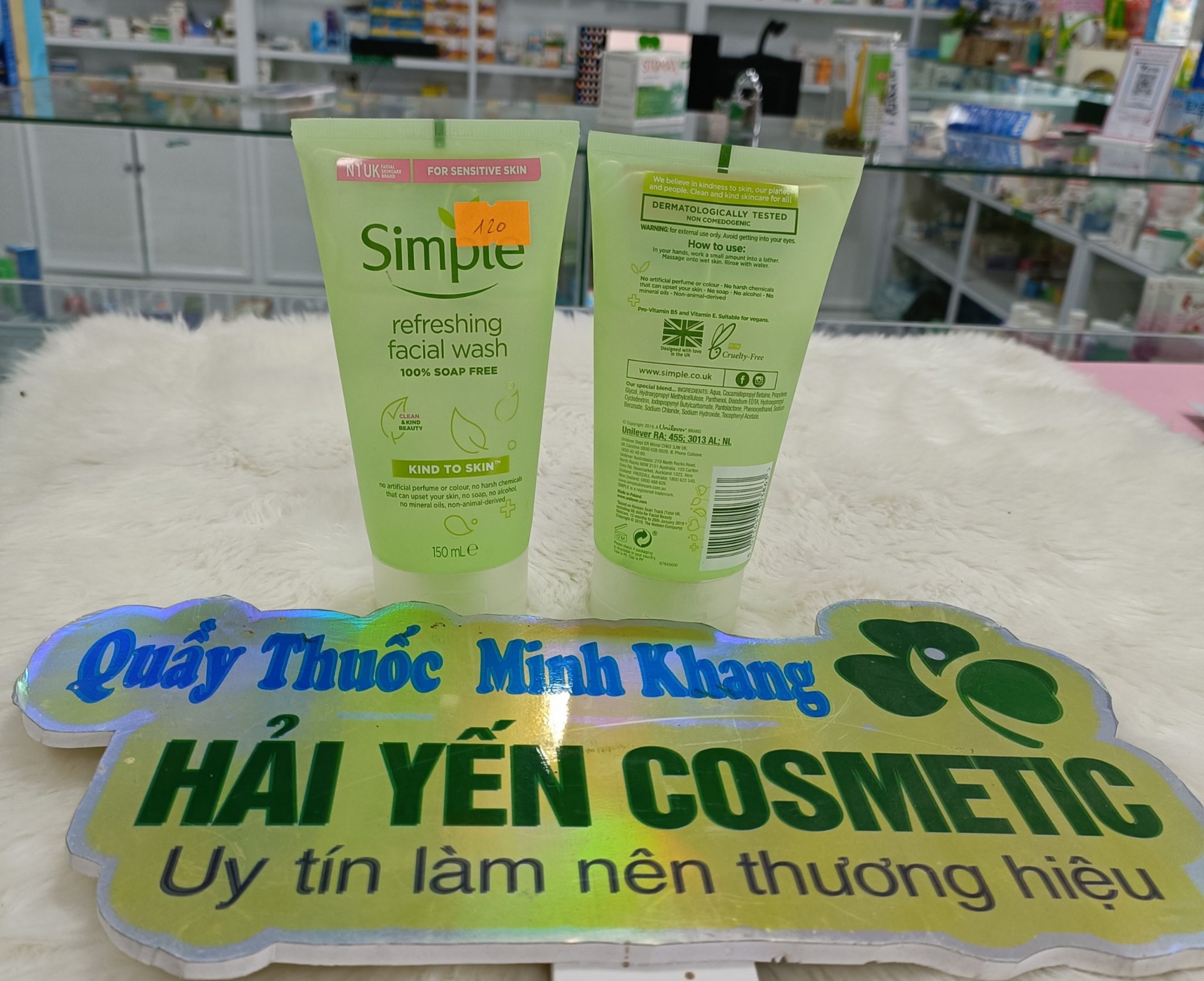 Sữa rửa mặt simple chính hãng, cho mọi loại da kể cả nhạy cảm